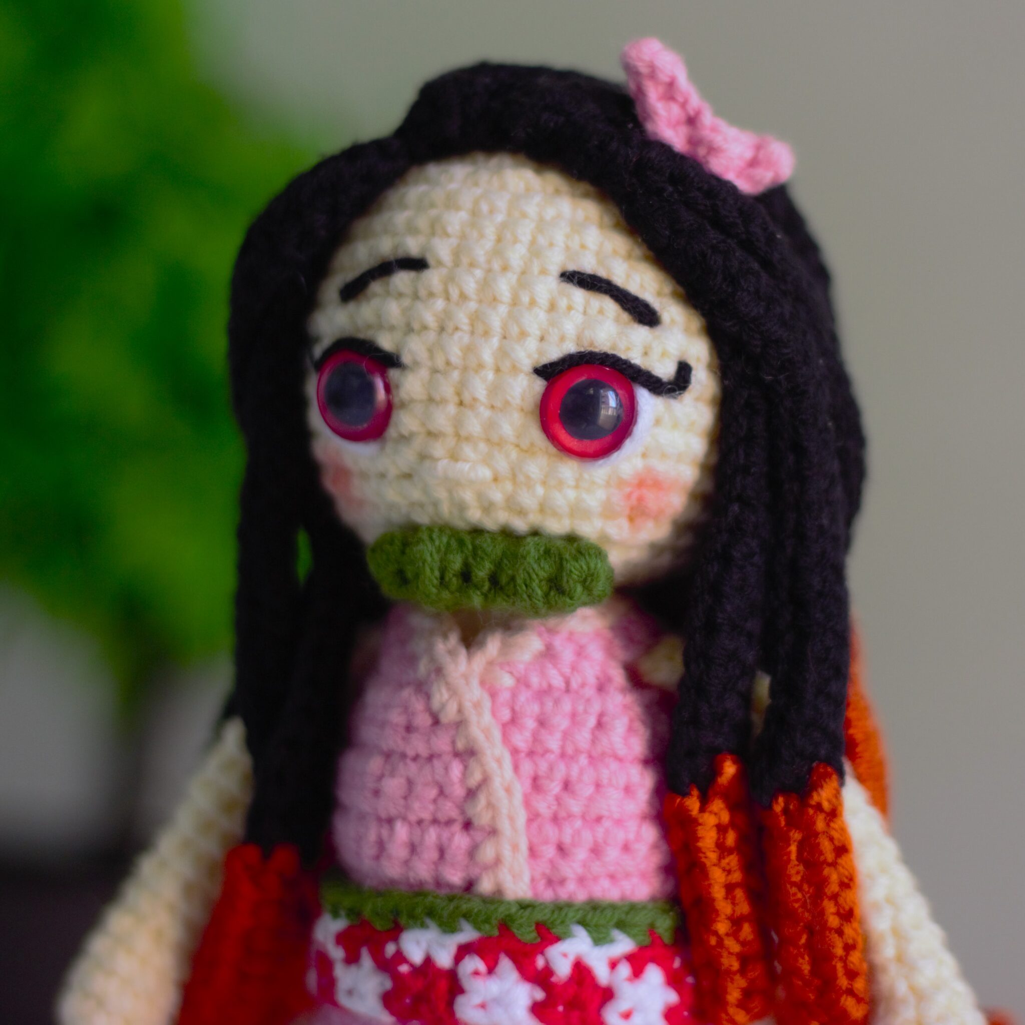 Crochet Nezuko Amigurumi Doll - Crochet Store